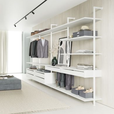 VESTIDORES abiertos para dormitorios diferentes con un estilo moderno